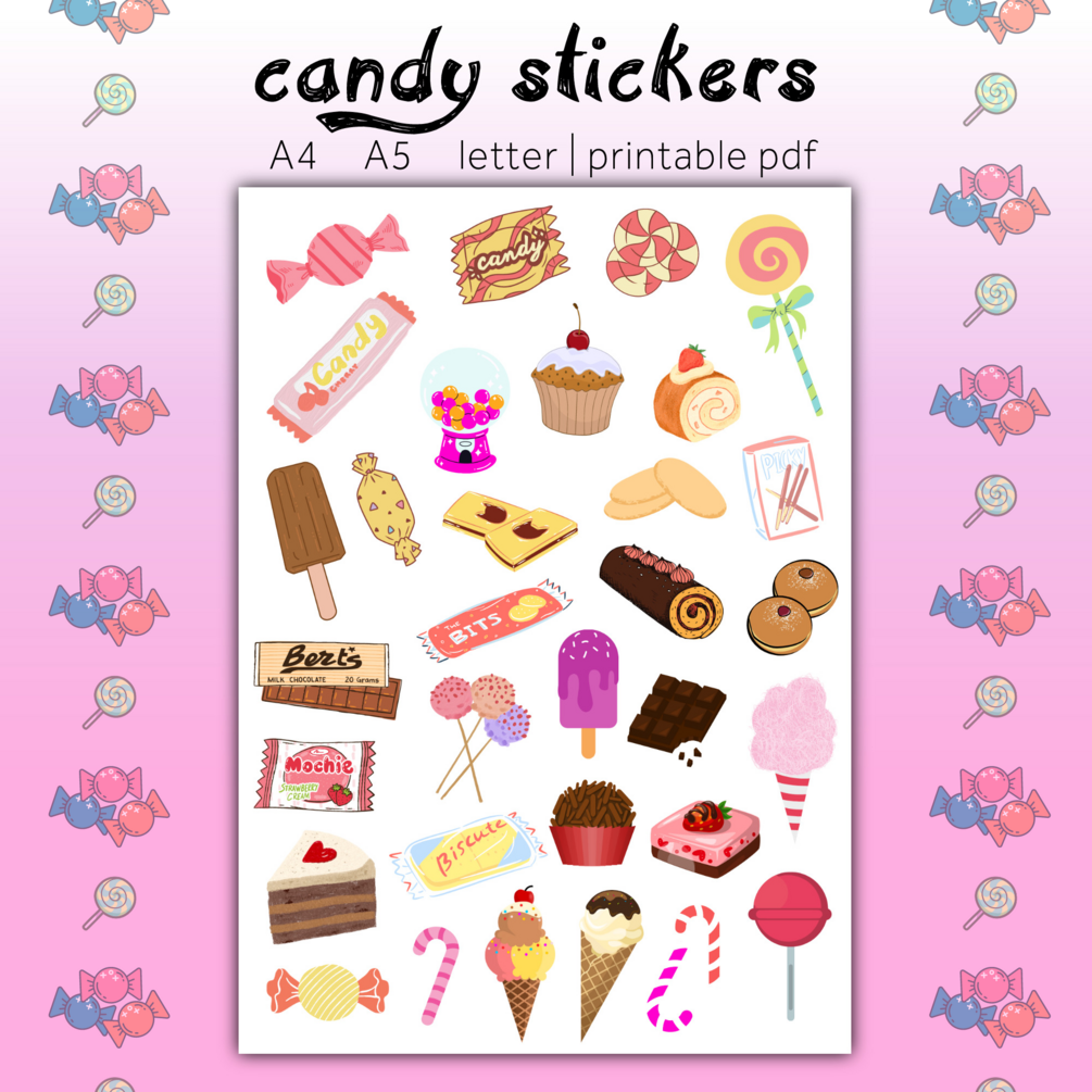 Printable Stickers for Planners, Scrapbooking or Card Making, Passion ...