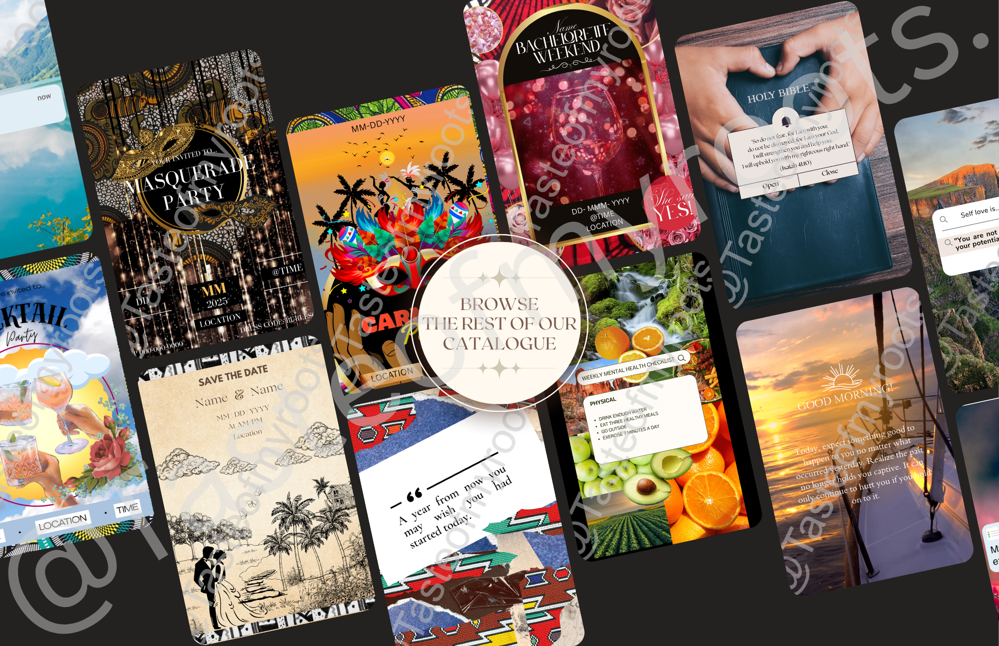 Advent Calendar Template: Afrocentric theme (Canva, Digital Download)