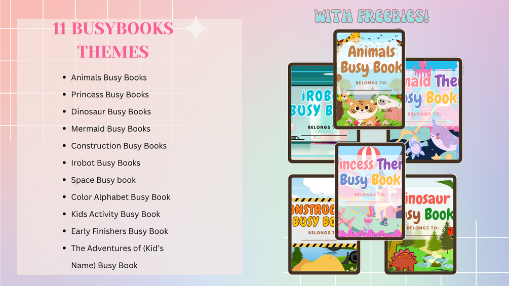 Busy Book Bundle [Resellable] [PLR] 100% PROFIT IS YOURS!