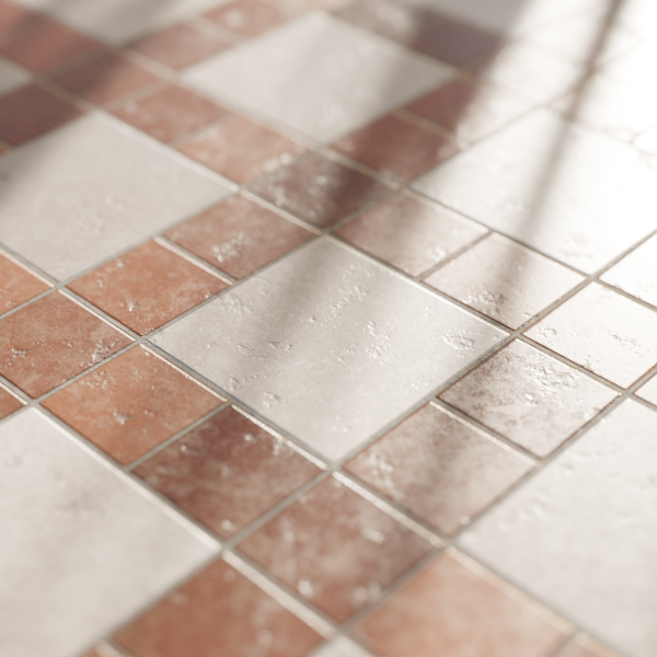 Procedural Mixed Tiles Material for Blender 3D
