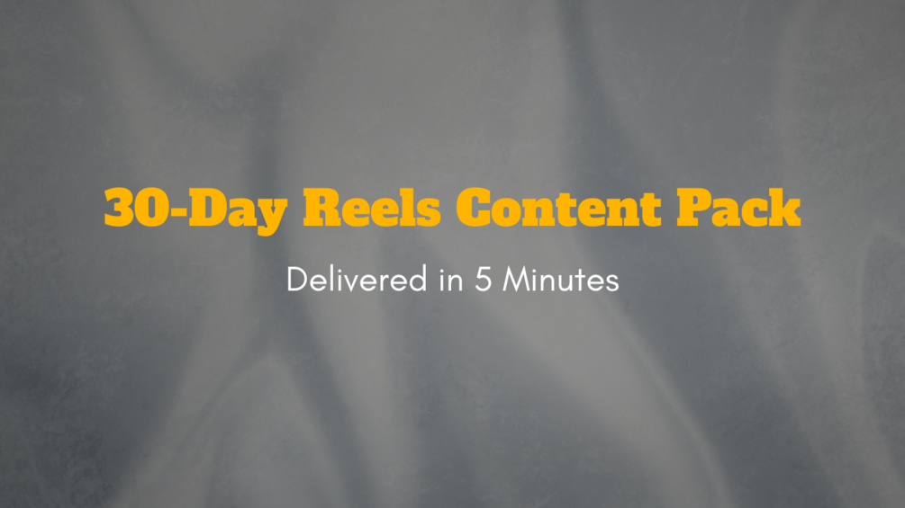 30-Day AI Reels Content Pack – Delivered in 5 Minutes