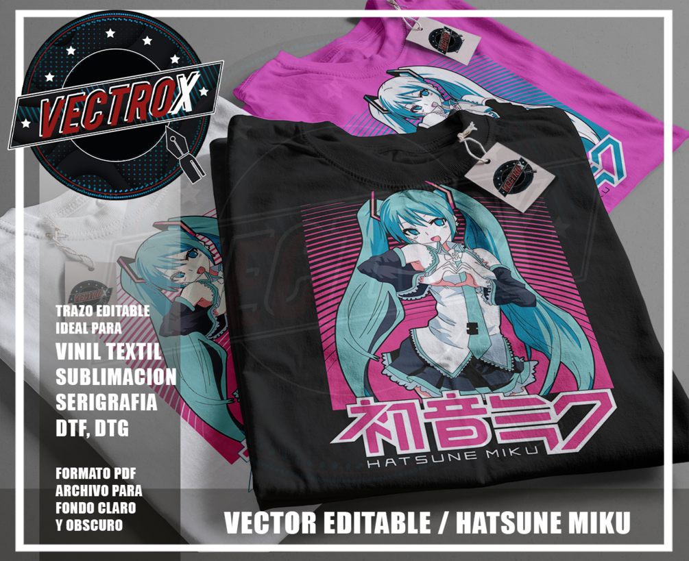 Vector Editable - Hatsune Miku