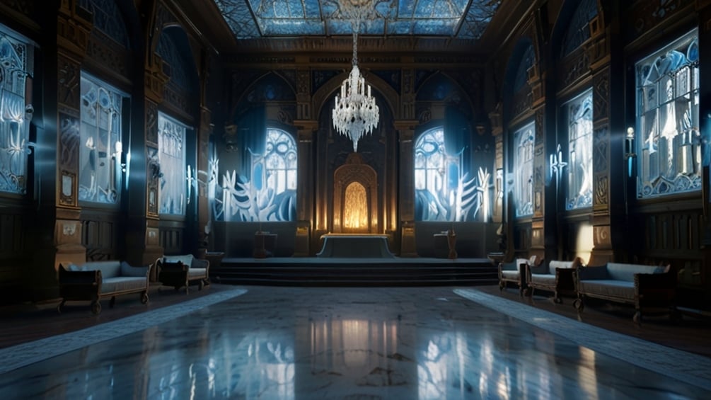 Queen Eira’s Throne Room – Fantasy Royal Palace Digital Art