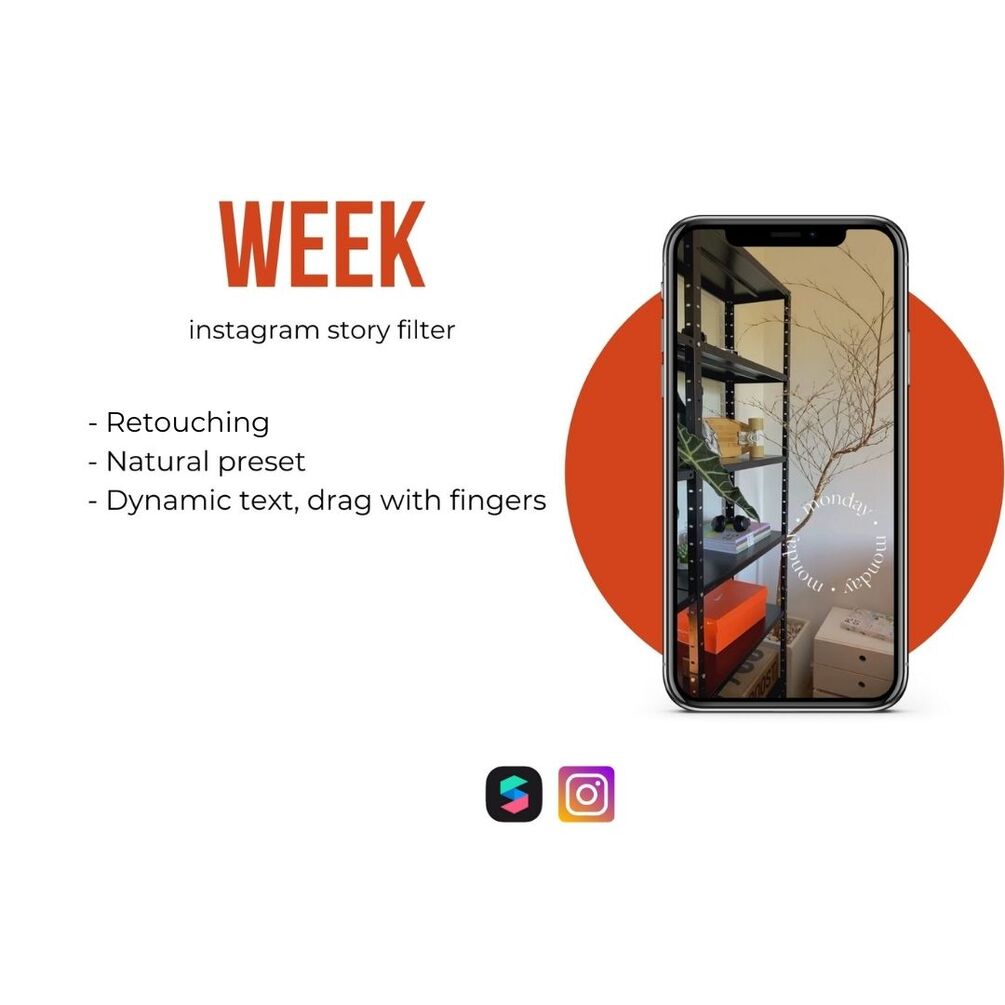 Instagram Story Filter "Week", Spark AR file