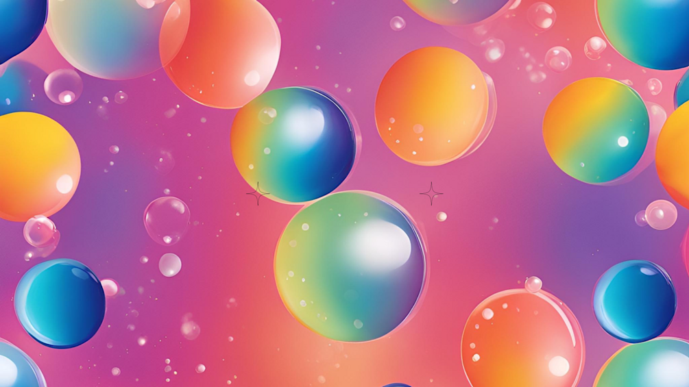 Rainbow Bubbles Wallpaper