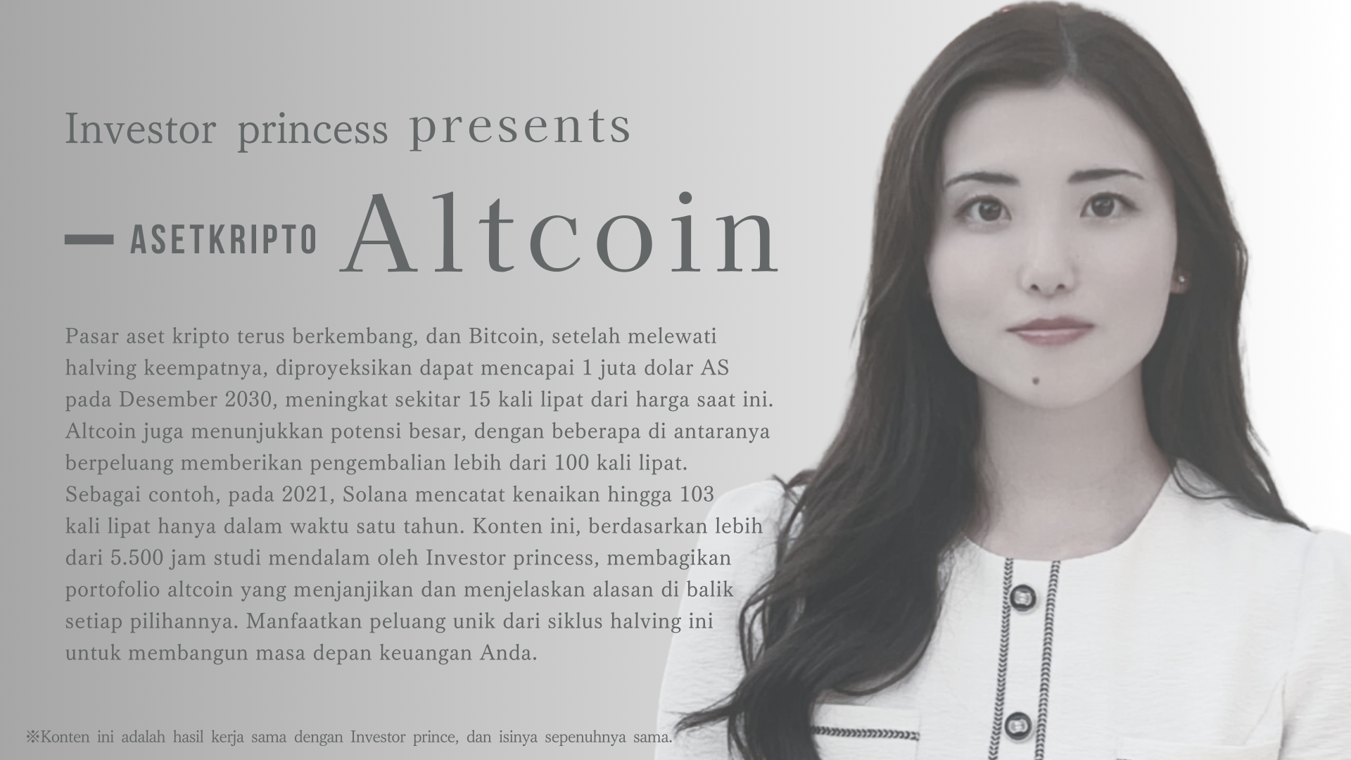 ―Altcoin pilihan dari Investor princess
