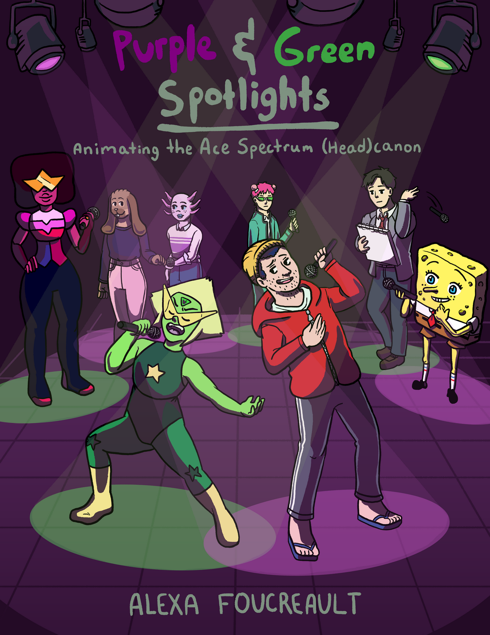 Purple & Green Spotlights: Animating the Ace Spectrum (Head)canon