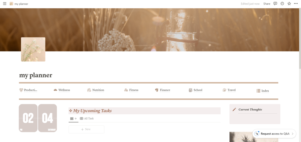 All In One Notion Template