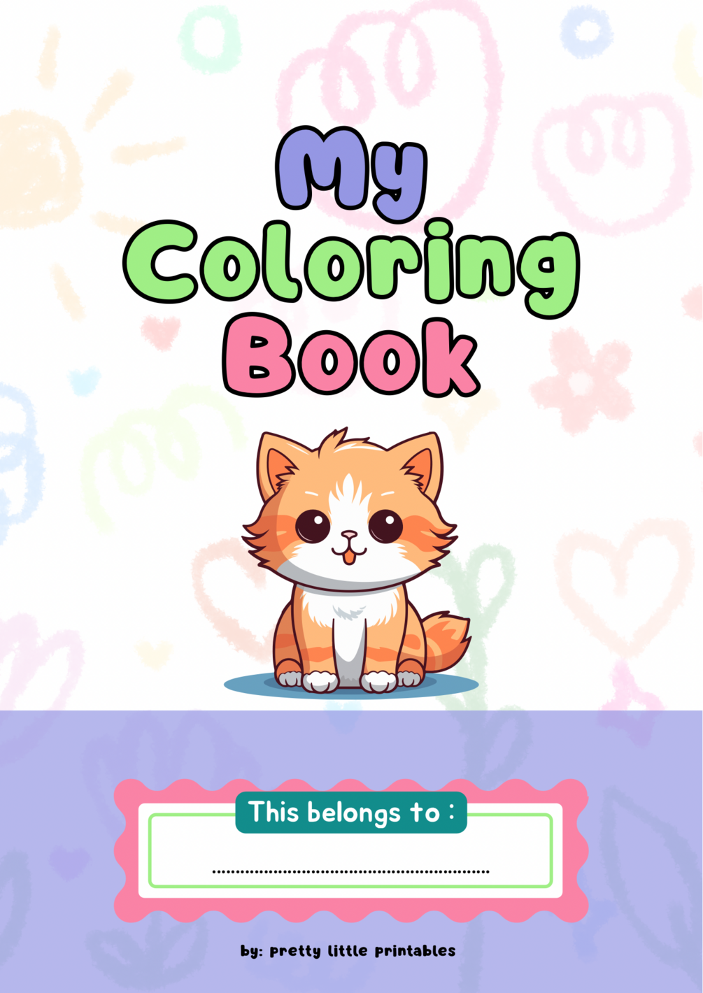 Animals coloring book - 11 fun & educational pages