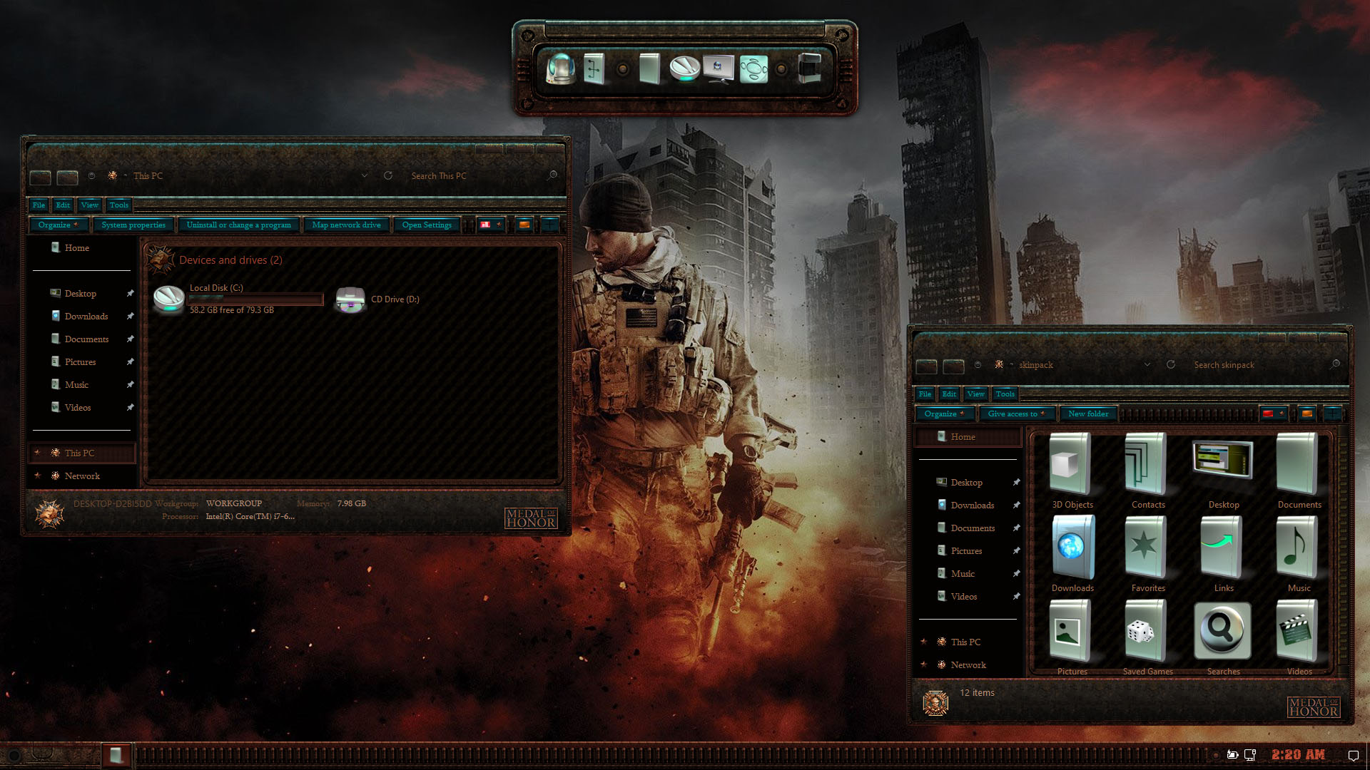 Medal Of Honor Premium Skin Pack for Win11 - SkinPack Store