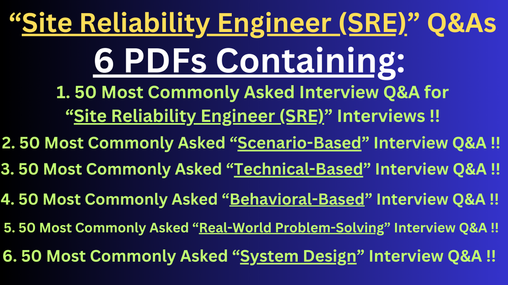 6 PDFs containing ALL Types of Most Asked Interview Q&A (Scenario-Based, Technical-Based ...