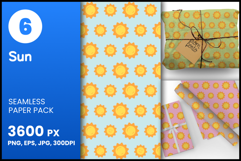 Sun 6 Seamless Patterns