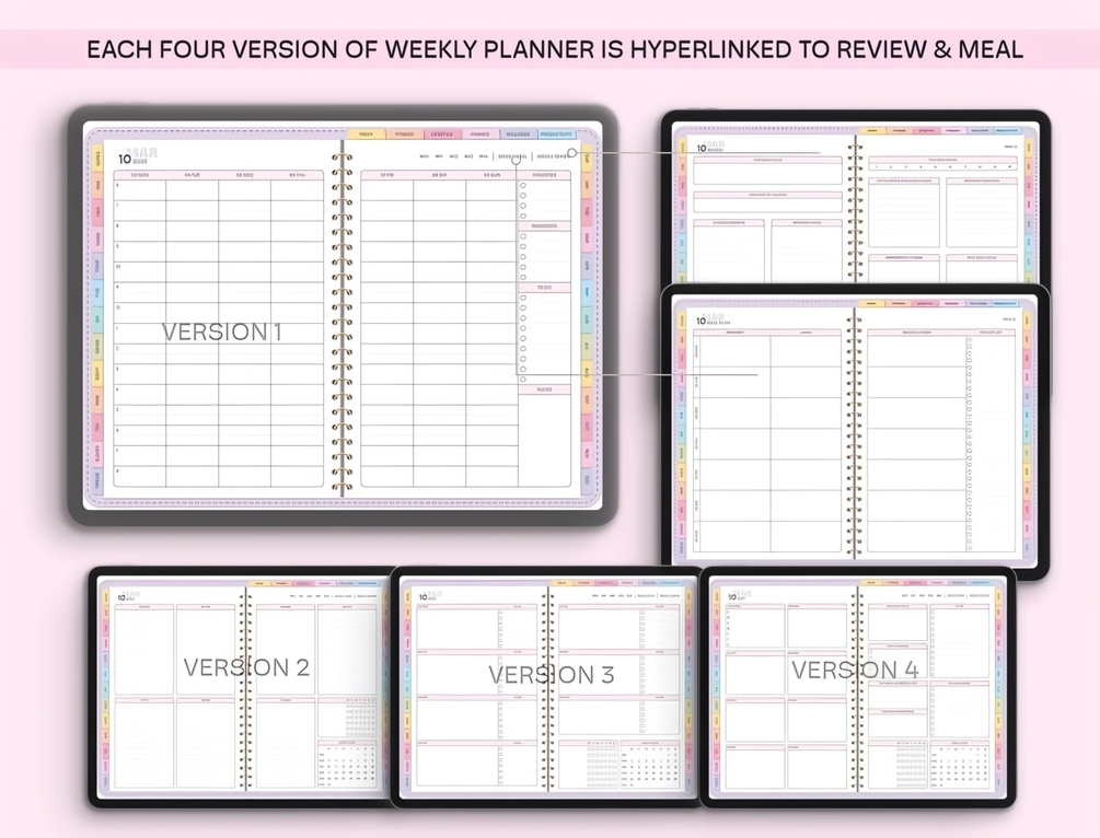 All-in-One Fully-Hyperlinked 2025 Digital Planner/Journal (With Free ...