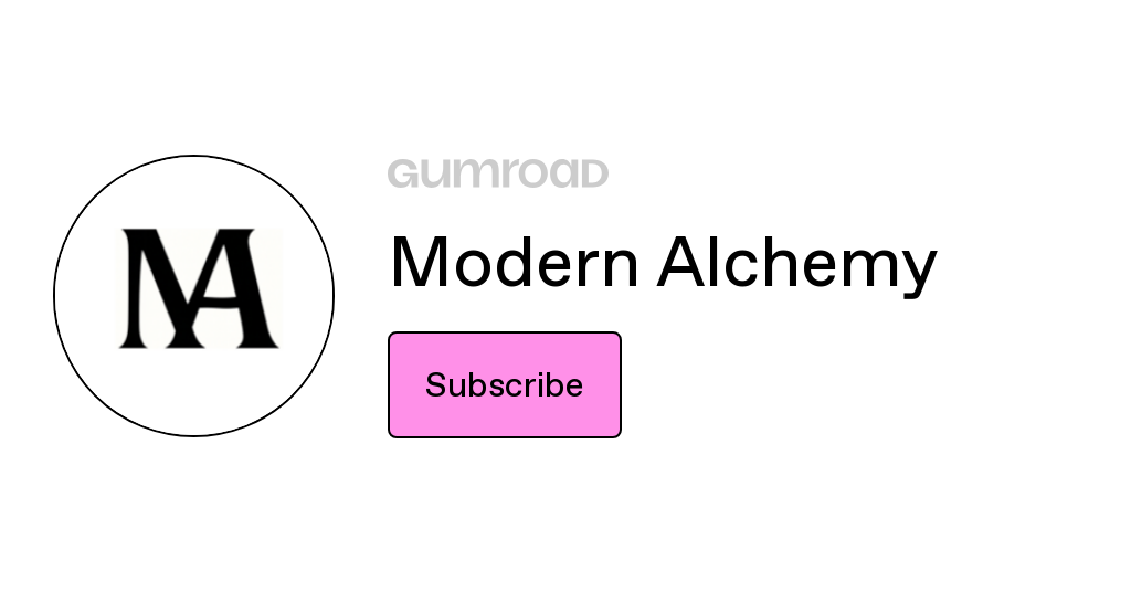 Modern Alchemy