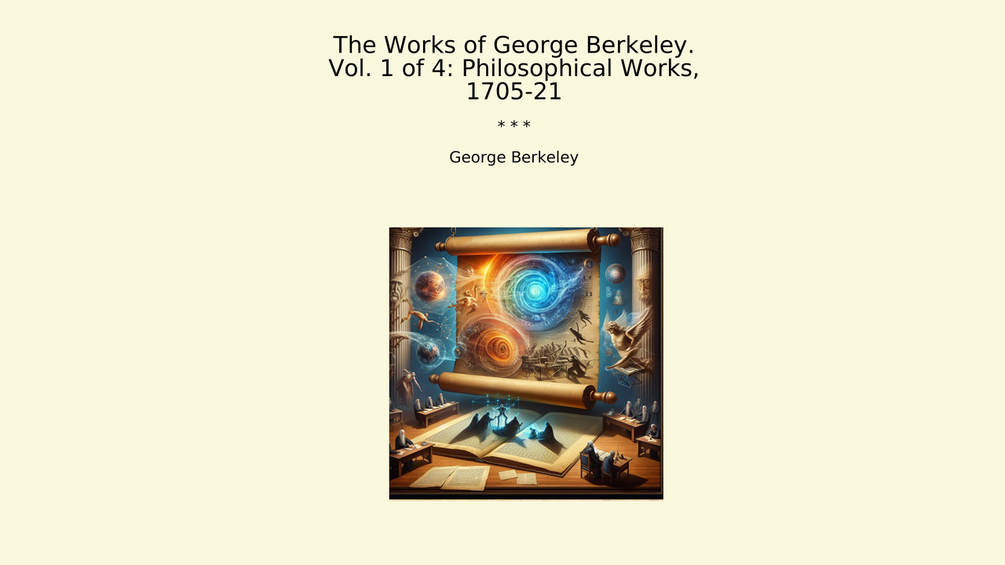 The Works of George Berkeley. Vol. 1 of 4: Philosophical Works, 1705-21