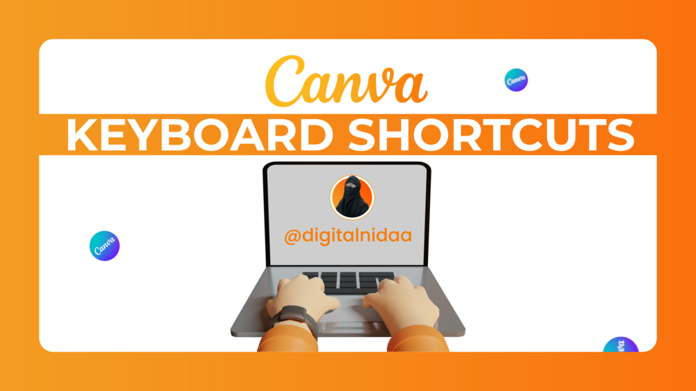 Canva Keyboard Shortcuts by Digital Nida