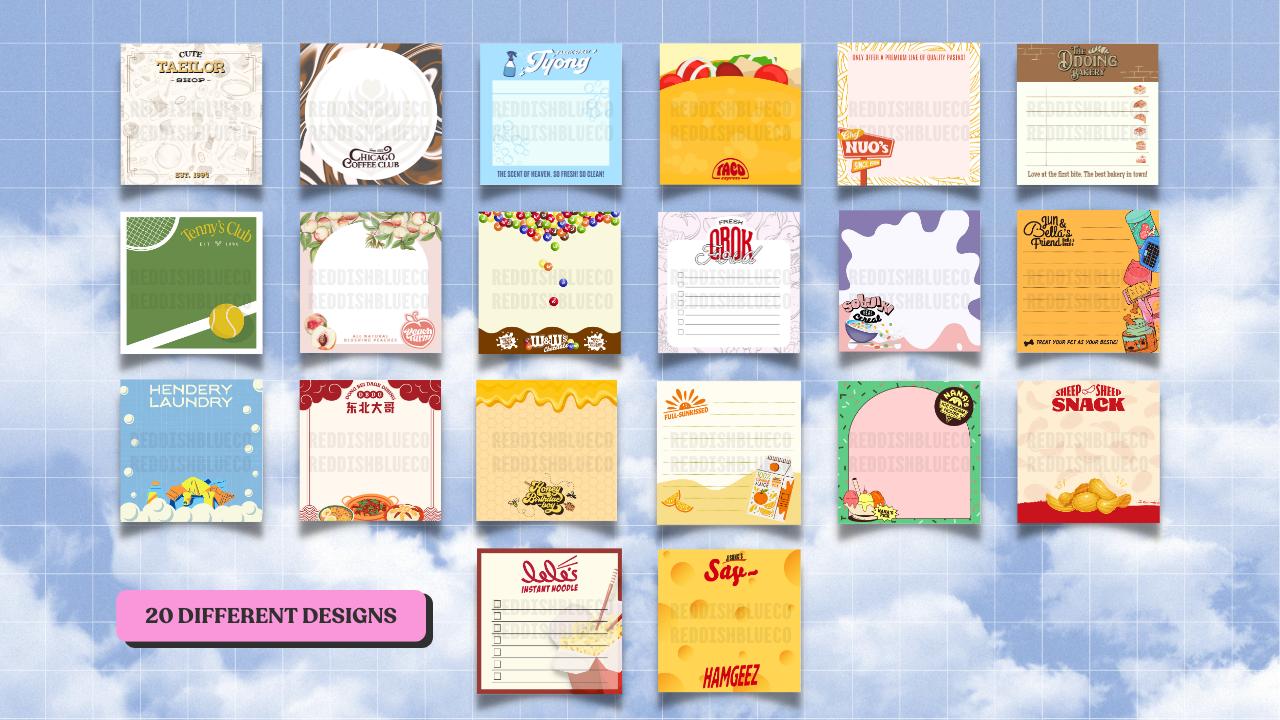 Digital NCT Memo Sheets