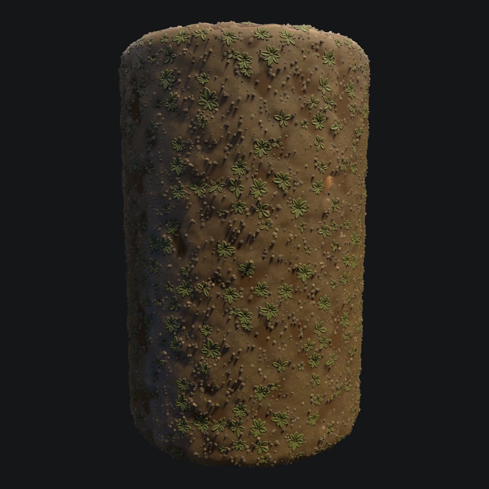 Procedual Stylized Material 04: Ground with plants