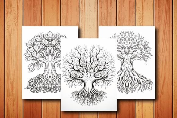 229 Tree Root Mandala Coloring Pages