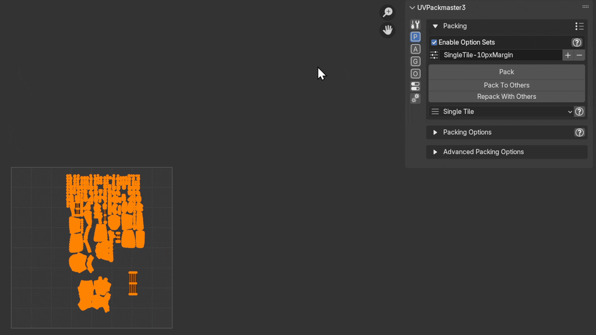 UVPackmaster 3 release - support for option sets, texel density setting ...
