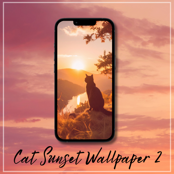 Cat Watching Sunset 2