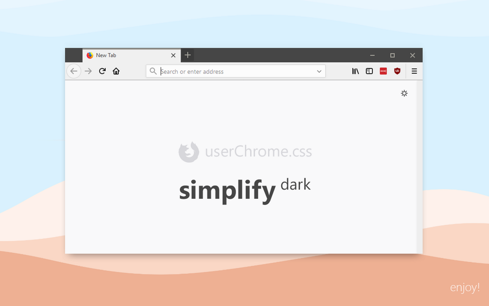 Simplify Dark - Firefox Theme