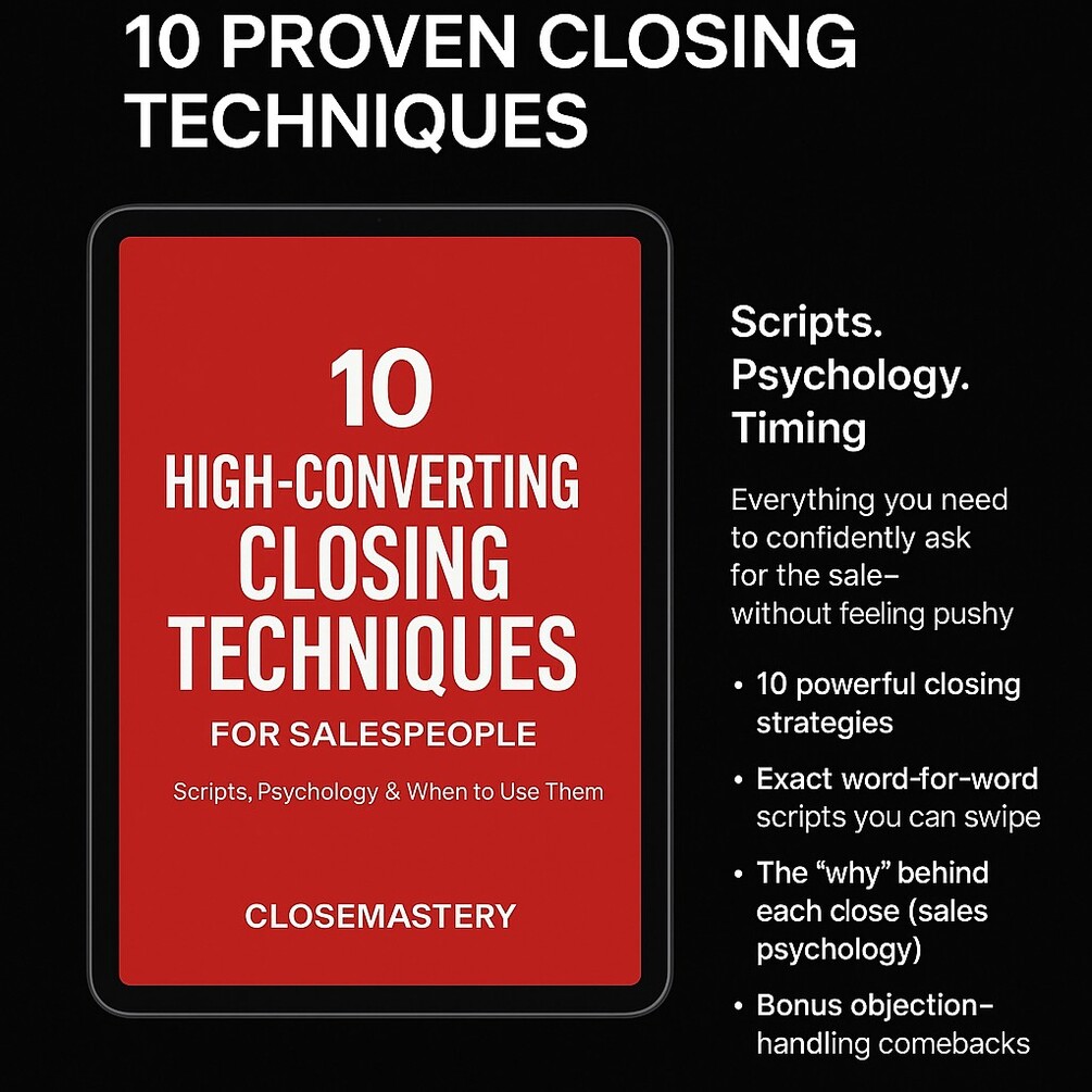 10 High-Converting Closing Techniques for Salespeople