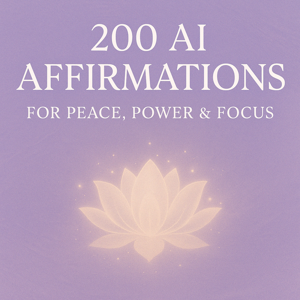 200 Daily Affirmations Generated by AI for Peace, Power & Focus