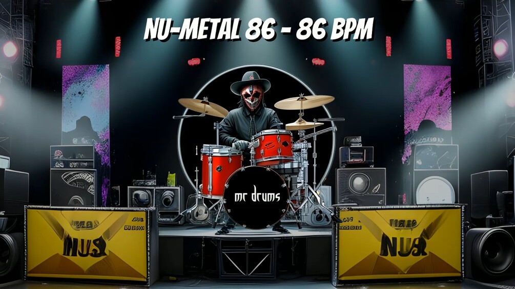 Nu Metal 86 - 86 BPM | Backing Drums