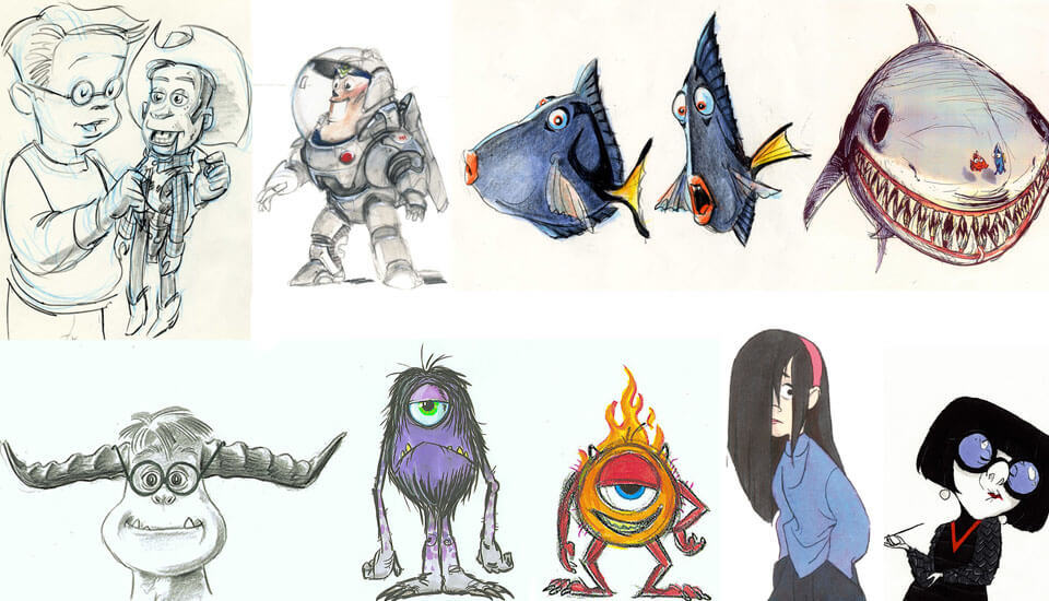 Dibujos personalizados Pixar