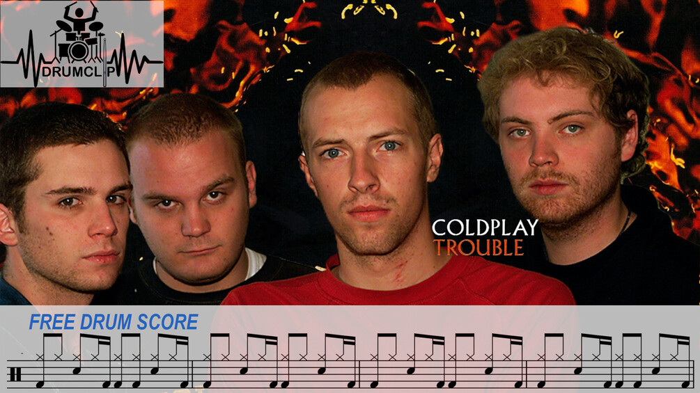 Coldplay - Trouble (Drum Sheet Music)