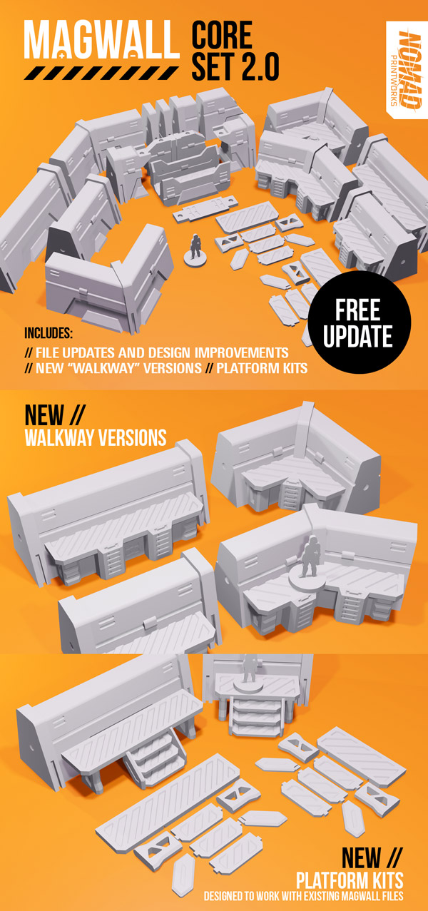 MAGWALL 2.0 [FREE UPDATE] - Nomad Printworks