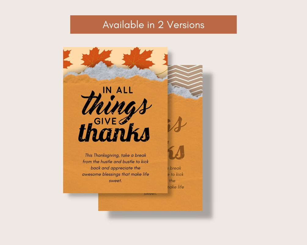 Happy Thanksgiving Digital Greeting Cards | Edit in Canva | DYI Holiday ...