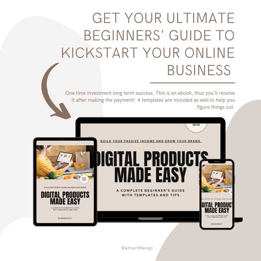 Digital Products made easy: A Complete Beginners Guide with Templates ...