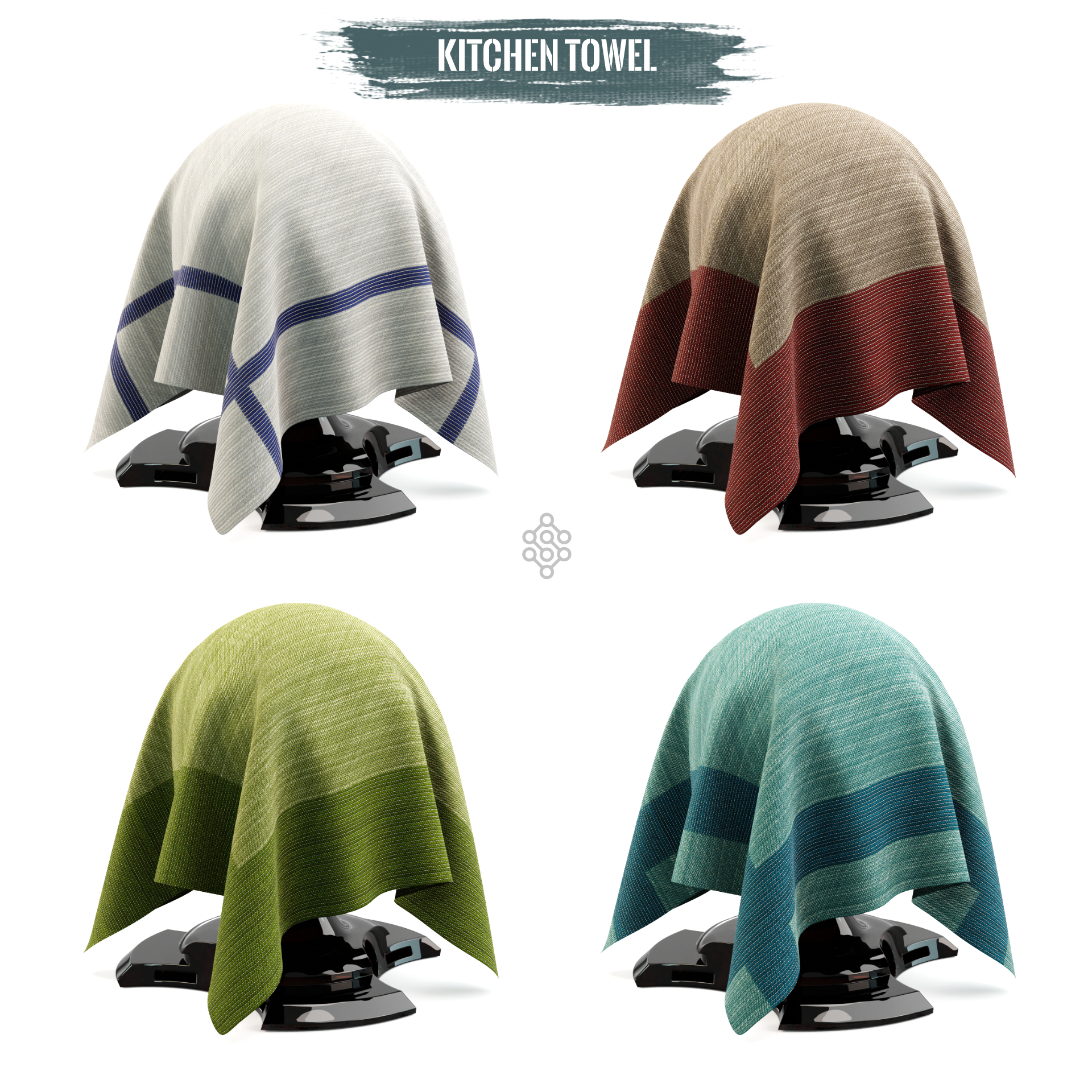 Procedural Kitchen Towel Materials for Blender 3D