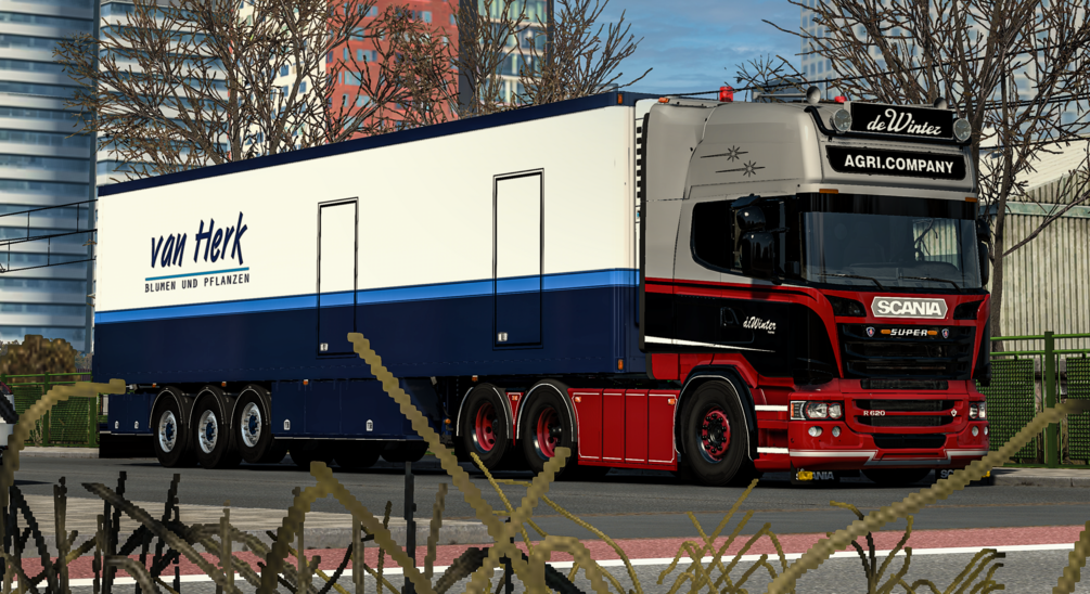 Scania JUseeTV "deWinter" Skin-Pack