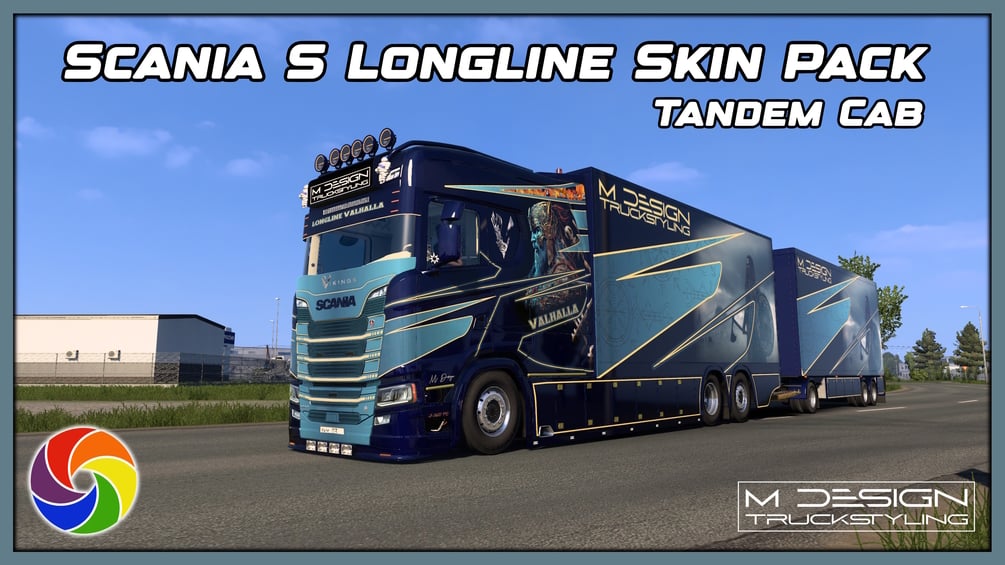 SCANIA S LONGLINE THE VIKING - SKIN PACK - M DESIGN TRUCKSTYLING - ETS2