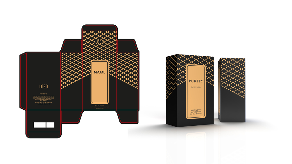 Perfume Packaging Template French Design BB03
