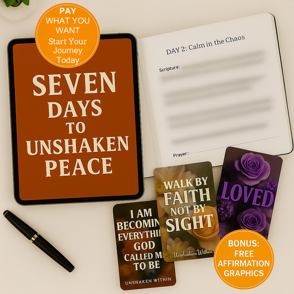 Seven Days to Unshaken Peace – Devotional Journal for Women “Find calm ...
