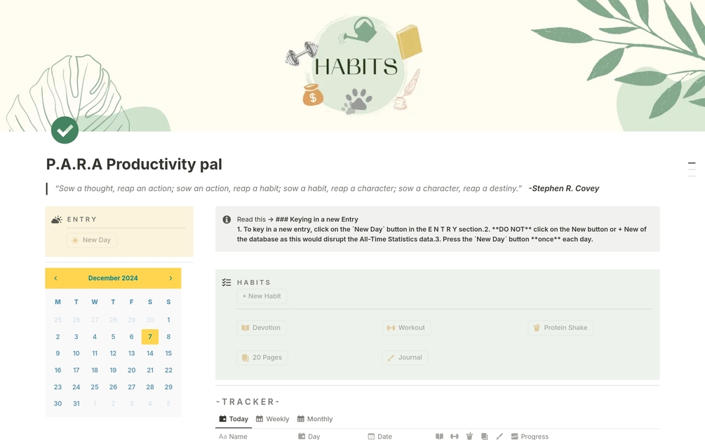 P.A.R.A productivity pal