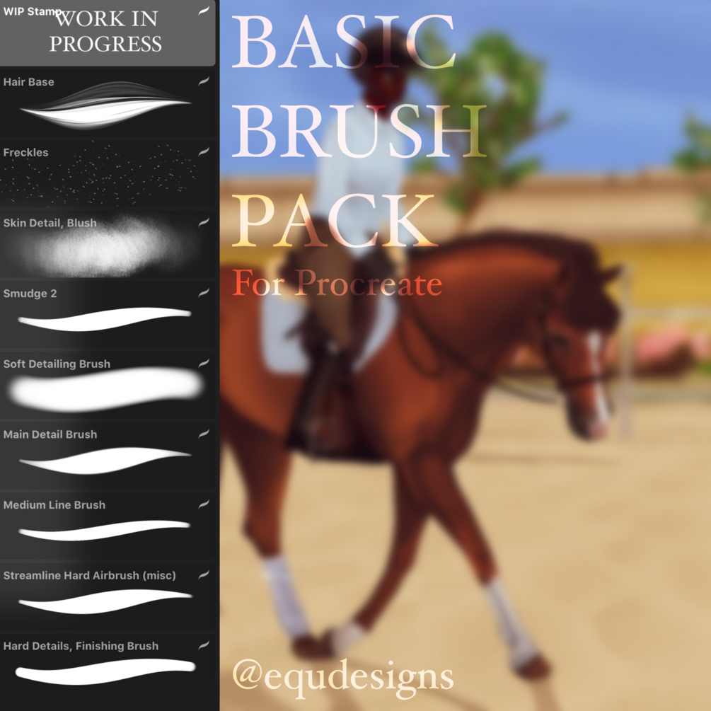 @equshoppe Basic Procreate Brush Pack