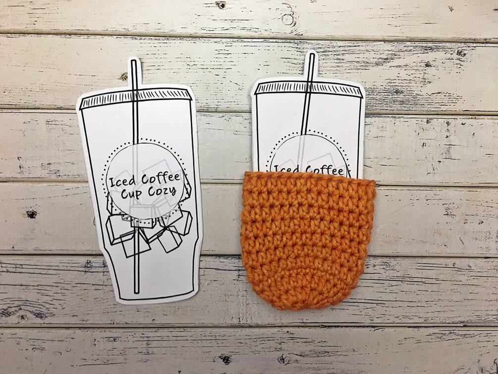 [Printable Display Template] Iced Coffee Cup Cozy Display Template