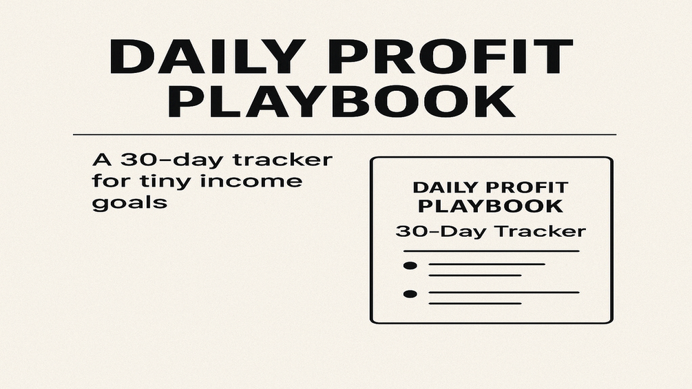 Daily Profit Playbook