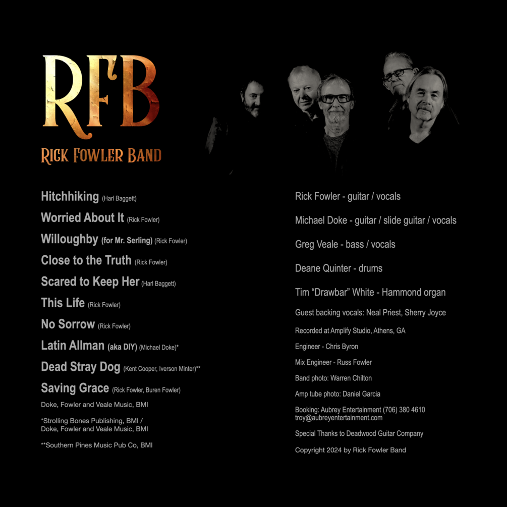 Rick Fowler Band RFB CD