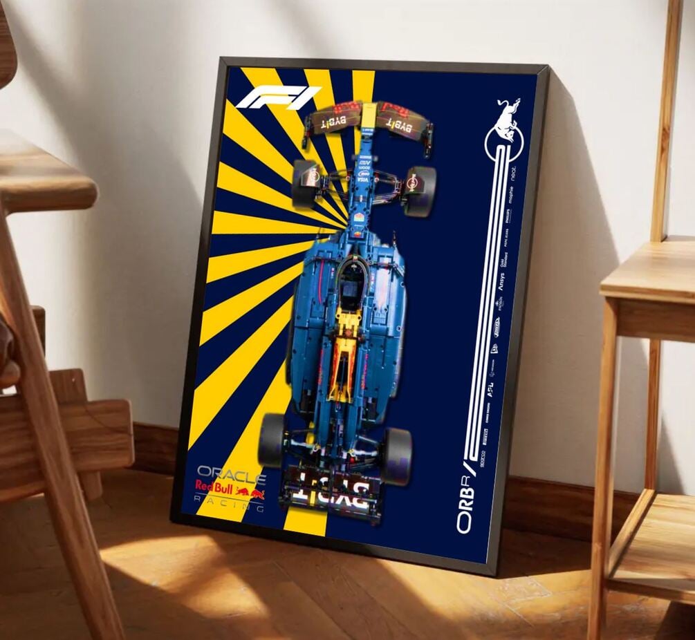 Affiche compatible LEGO Technic – Oracle Red Bull Racing RB20 - Modèle ...