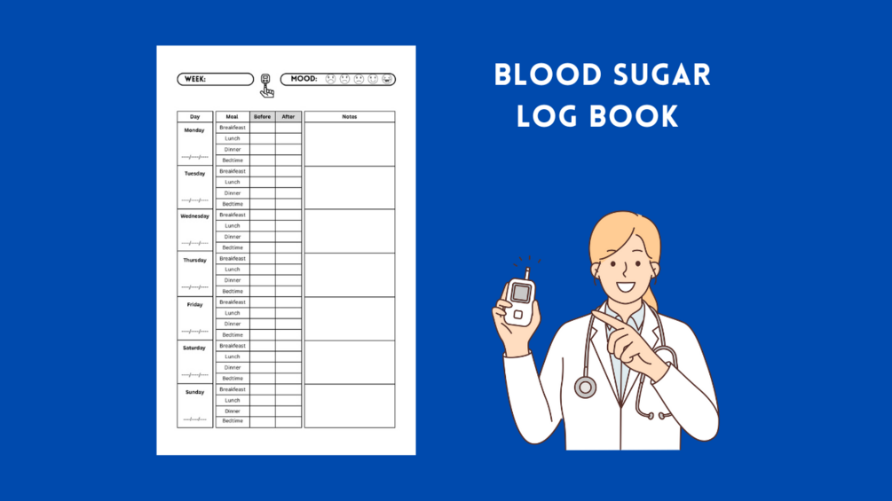 Blood Sugar Log Book – 2-Year Daily Diabetes Tracker | Glucose, Insulin ...