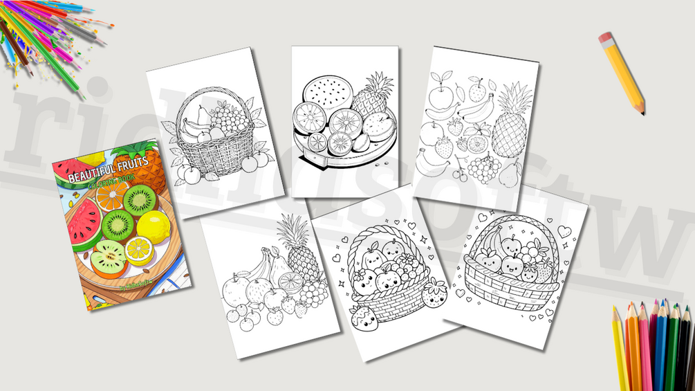 Fruit Coloring Book #2