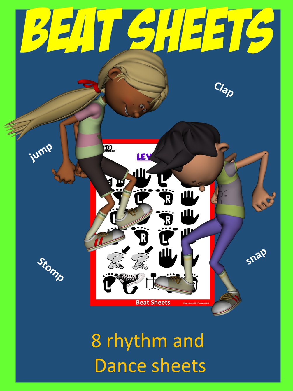 Beat Sheets- Dance Activity with 8 Student Rhythm Sheets