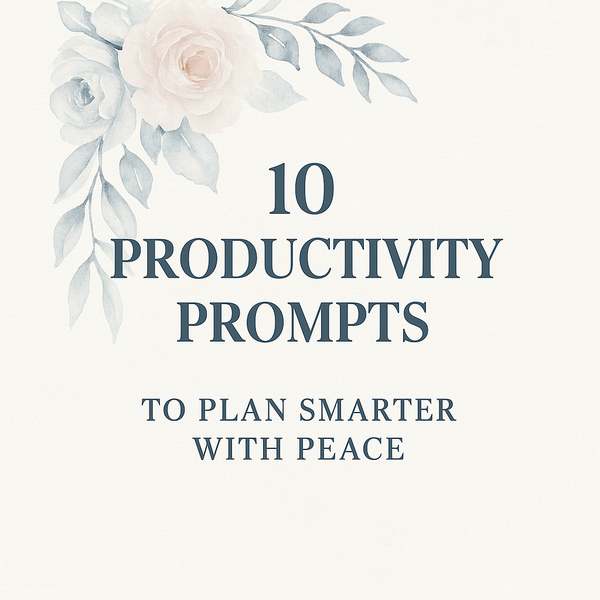Plan with God, Not Pressure: The Premium Prompt Pack (3-in-1 Spirit-Led Planning System)