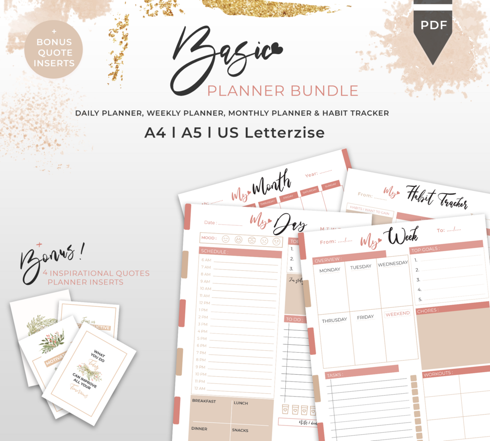 Essential planner Bundle